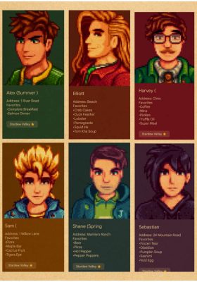 Stardew Valley Characters Poster | Stardew Valley Store